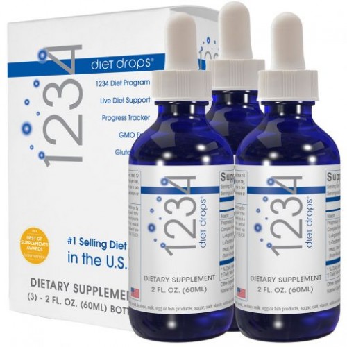 Creative Bioscience 1234 Diet Drops 3 pack